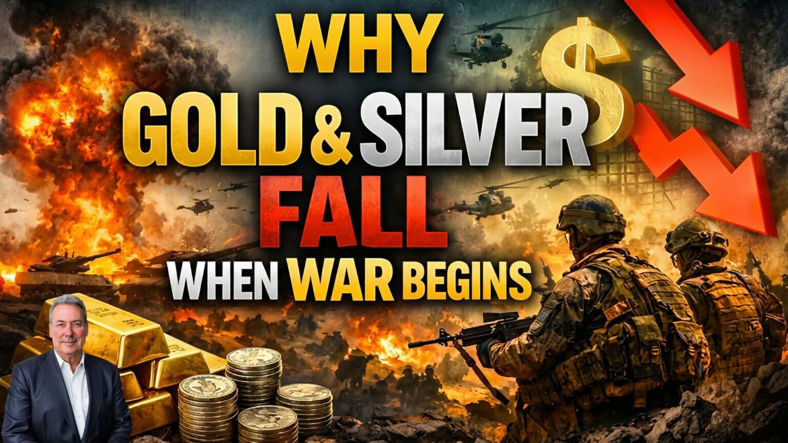 Why Gold and Silver Fall When War Begins